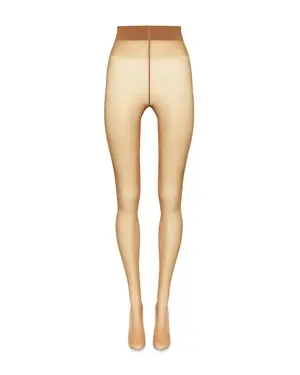 Wolford Satin Touch Comfort Sheer Tights - Honey
