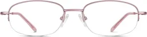 Zenni Classic Oval Eyeglasses Stainless Steel Frame