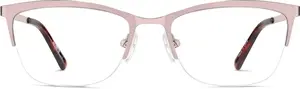 Zenni Retro Rectangle Half Rim Eyeglasses