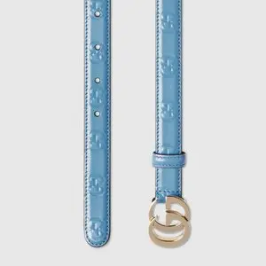 Gucci Gg Milano Thin Belt Leather