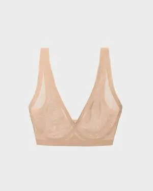 EBY Mesh Bralette, Seamless - Champagne