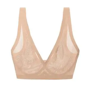 EBY Mesh Bralette, Seamless - Champagne