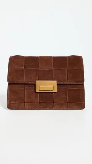 LOEFFLER RANDALL Delphine Leather Clutch - Espresso
