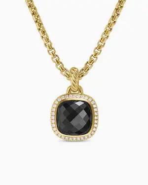 David Yurman Albion® Pendant In 18k Yellow Gold With Onyx And Diamonds - Black Onyx