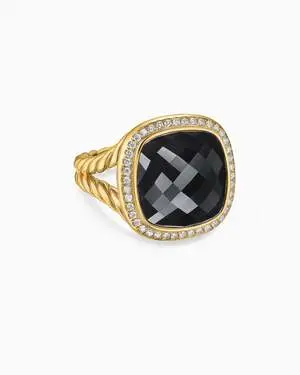 David Yurman Albion Ring With And Diamonds - Black Onyx