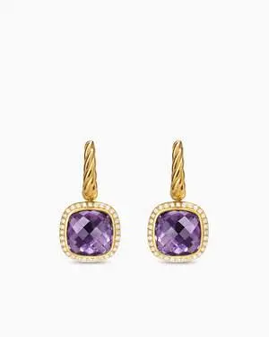 David Yurman Albion Drop Earrings - Amethyst