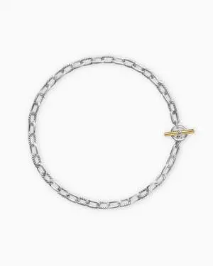 David Yurman Dy Madison® Toggle Chain Necklace - Sterling Silver/18k Yellow Gold