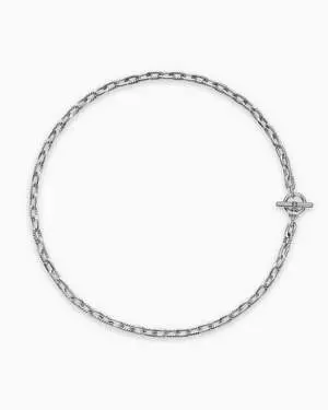 David Yurman Dy Madison® Sterling Silver Toggle Chain Necklace - All Sterling Silver