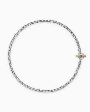 David Yurman Dy Madison® Toggle Chain Necklace - Sterling Silver/18k Yellow Gold