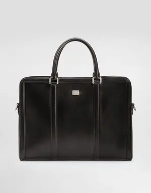 Dolce & Gabbana Calfskin Briefcase - Black