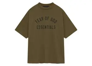 Fear Of God Jersey Crewneck T-shirt - Olive