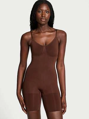 Victoria's Secret Shapewear Victoria Seamlessshaping™ Mid-thigh Bodysuit - Brown