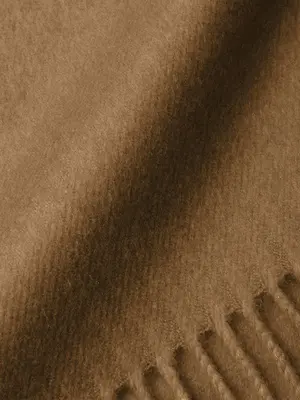 Prada Silk And Cashmere Scarf - Brown