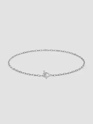 David Yurman Madison Pavé Toggle Chain Necklace In Sterling Silver, 3mm