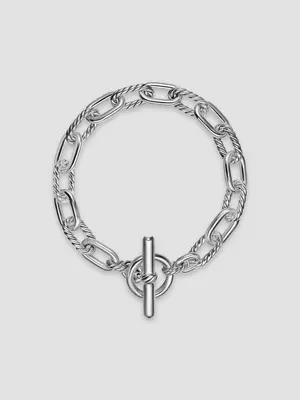 David Yurman Dy Madison Toggle Chain Bracelet In Sterling 8.5mm