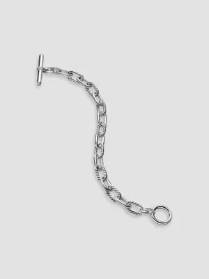 David Yurman Dy Madison Toggle Chain Bracelet In Sterling 8.5mm