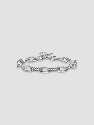 David Yurman Dy Madison Toggle Chain Bracelet In Sterling 8.5mm