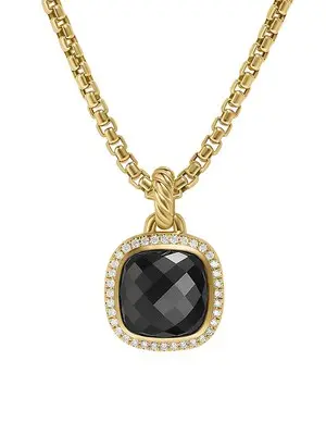David Yurman Albion Pendant In 18k Yellow Gold - Black Onyx