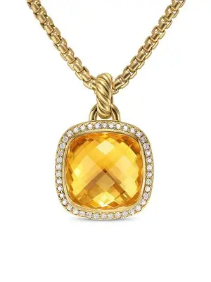 David Yurman Albion Pendant In 18k Yellow Gold - Citrine