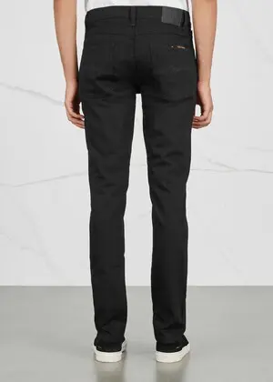 Nudie Jeans Lean Dean Slim-leg Jeans - Black