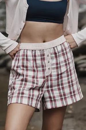 LYREBIRD The Wren Flannel Boxer Shorts