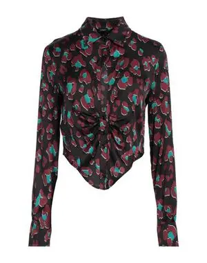 Pinko Leopard Print Satin Shirt