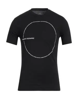 Armani Exchange T-shirt Size Organic Cotton - Black