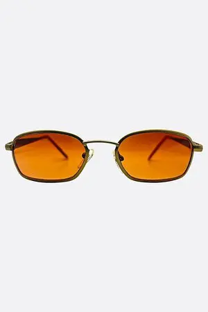 GIANT VINTAGE SUNGLASSES Left Lane Slim Square 90s Sunglasses - Copper