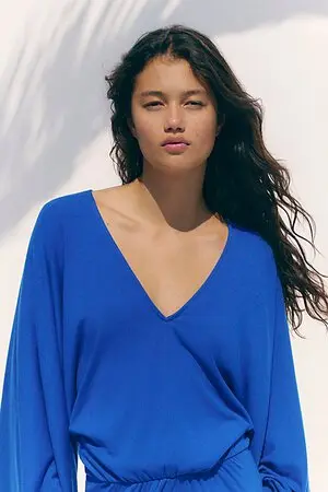 Free People Good Feels Mini Dress - Violet Splendor