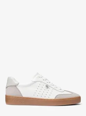 Michael Kors Scotty Leather Sneakers - Grey