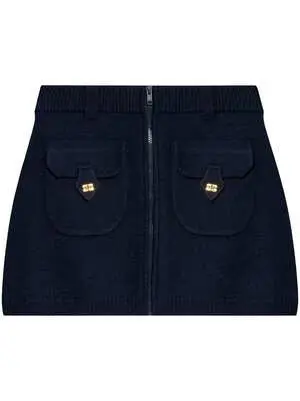 GANNI Knitted Wool Skirt