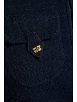 GANNI Knitted Wool Skirt
