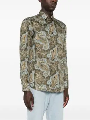 Etro Paisley-print Shirt - Green