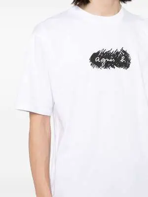 AGNÈS B. Logo-print Crew-neck T-shirt