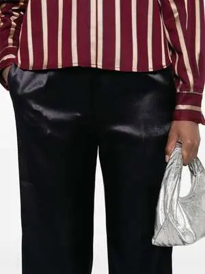 FORTE_FORTE Elasticated-waistband Satin Trousers