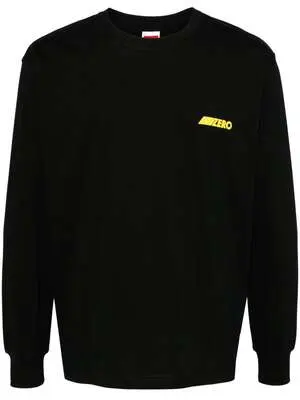 GROUND ZERO Logo-print Cotton T-shirt - Black