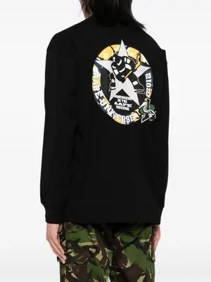 AAPE BY *A BATHING APE Logo-print Long-sleeved T-shirt