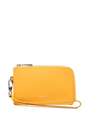 AGNÈS B. Leather Card Case - Yellow