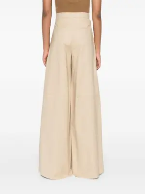 Max Mara Avoriaz Wide Leg Trousers - Neutrals