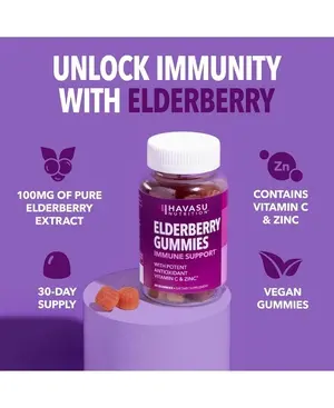 HAVASU NUTRITION Elderberry Gummies For Adults