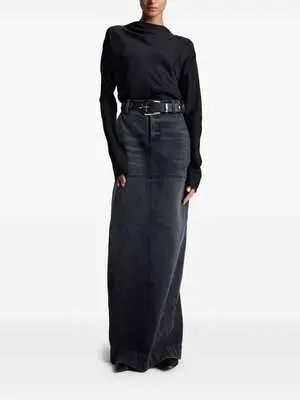 A.L.C. Hunter Cotton Denim Maxi Skirt