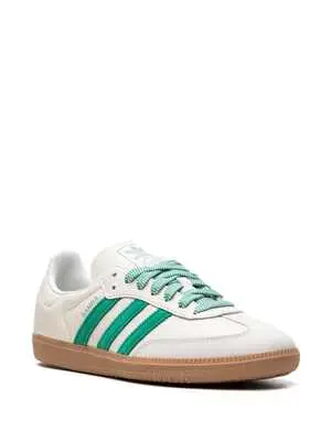 Adidas Samba Og Leather Lace-up Sneakers - White