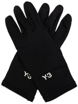 Y3 Logo Print Gloves