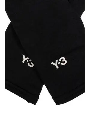 Y3 Logo Print Gloves