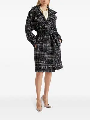 GENNY Double-breasted Tweed Coat