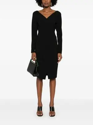 Fendi Long-sleeve Midi Dress