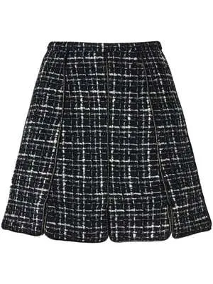 GENNY Tweed Panelled Mini Skirt