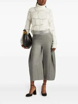 GENNY Wide-leg Cropped Trousers