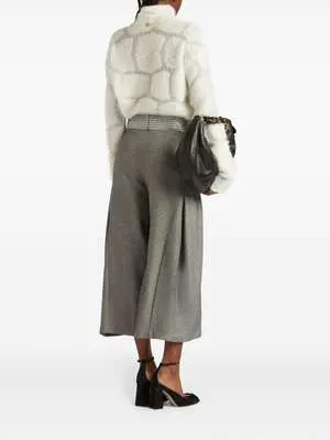 GENNY Wide-leg Cropped Trousers