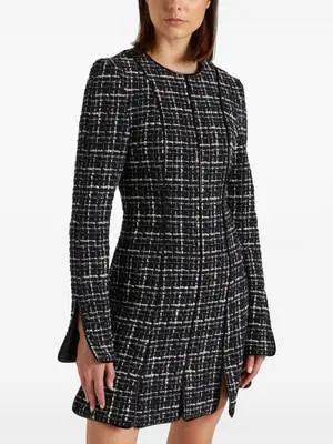 GENNY Plaid Tweed Mini Dress